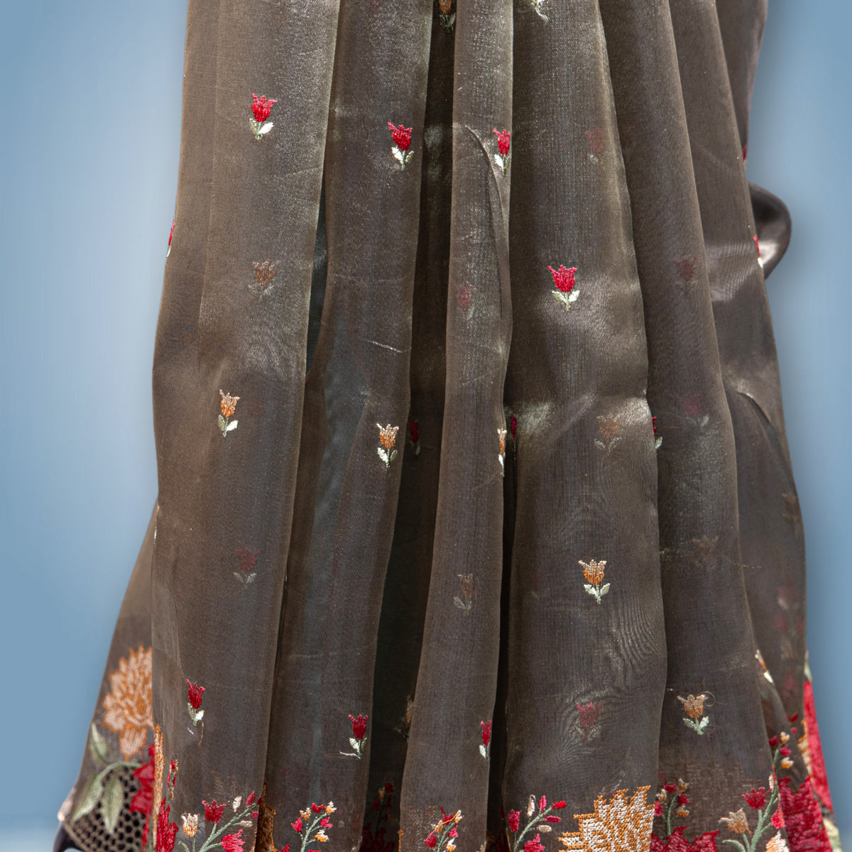 Semi Tissue Cutwork – Ethnic Boutique